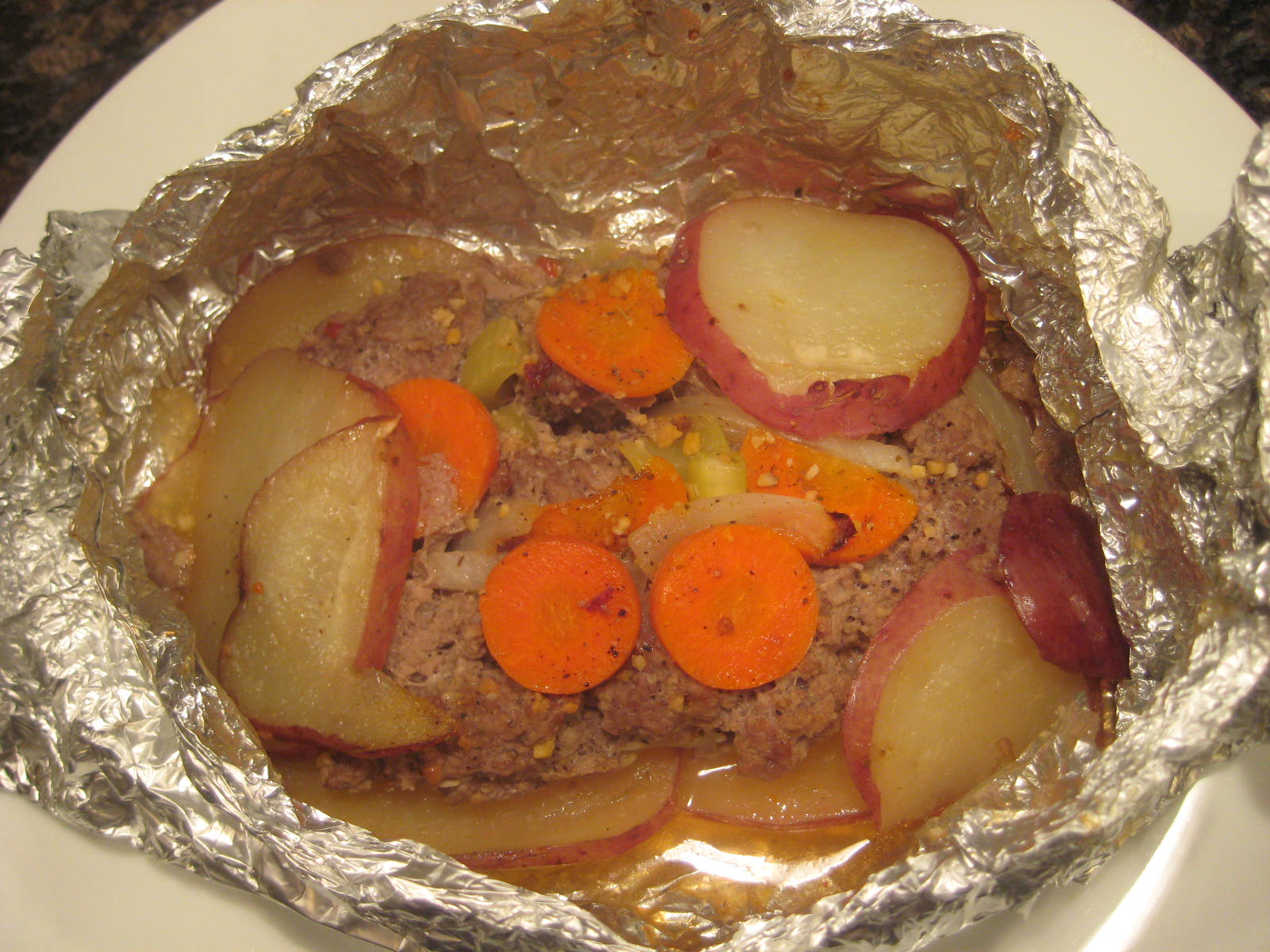 Dinner with the Welches: Cheese Burger Foil Packet