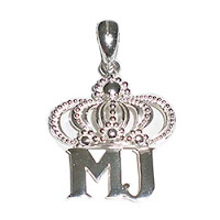 Michael Jackson Jewelry: Michael Jackson Silver Charm With Crown