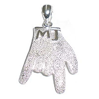 Michael Jackson Jewelry: Michael Jackson Glove Silver Charm Pendant