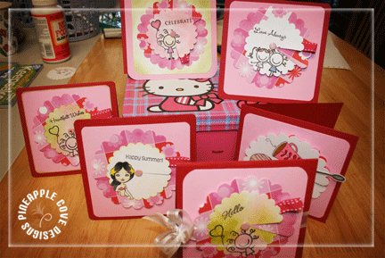 Pineapple Cove Designs: Moving Circle Card