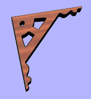 Corner Bracket 5 - corner bracket,fretwork,woodworking - Free DXF Files