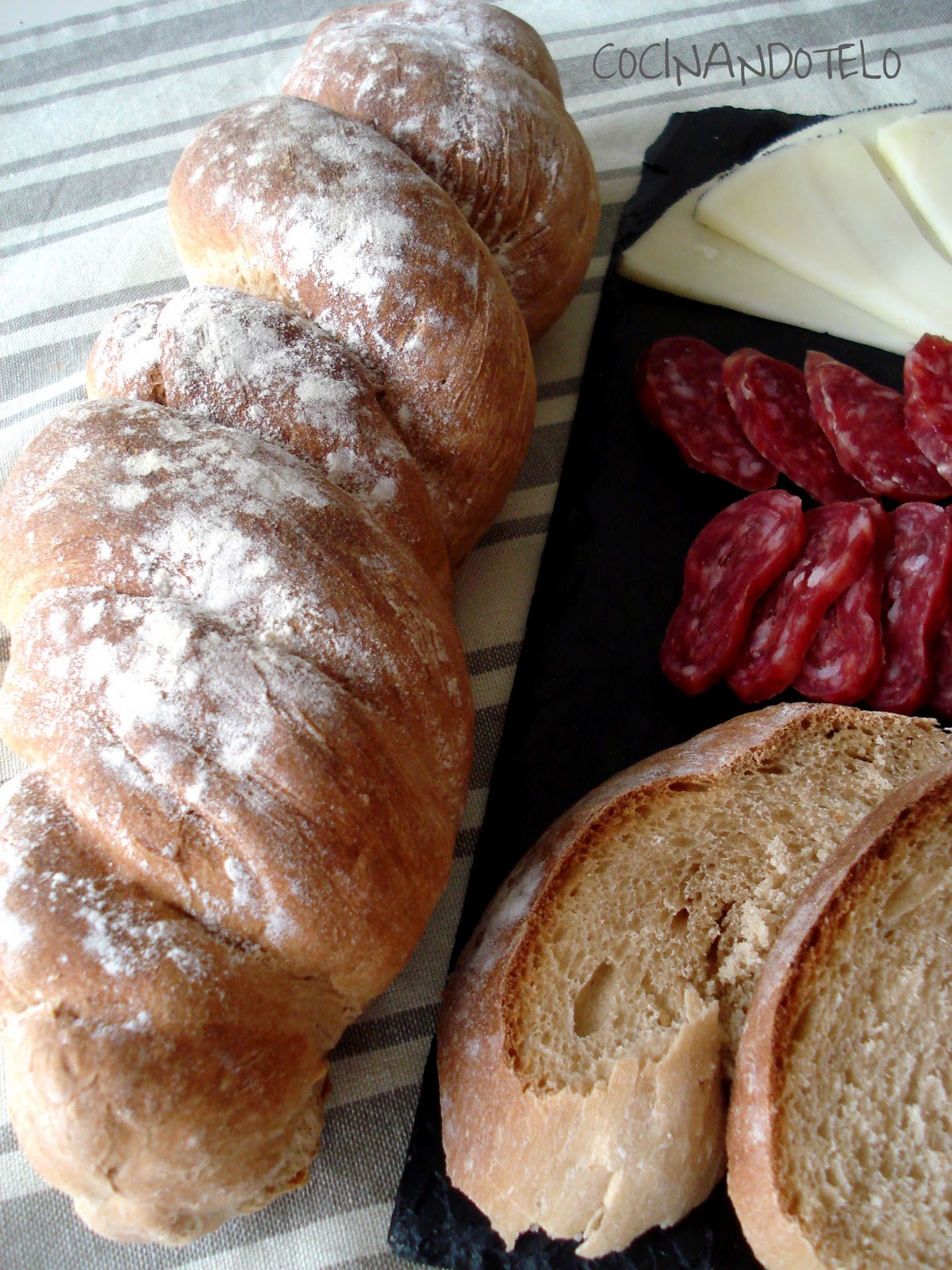 Cocinándotelo: PAN DE CERVEZA NEGRA Y TABLA DE EMBUTIDOS "AVENTÍN"
