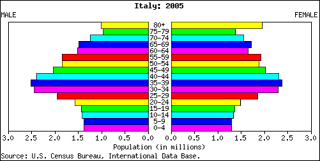 Italy's Aging Population: Italy's Population Pyramid