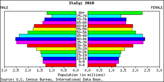 Italy's Aging Population: Italy's Population Pyramid