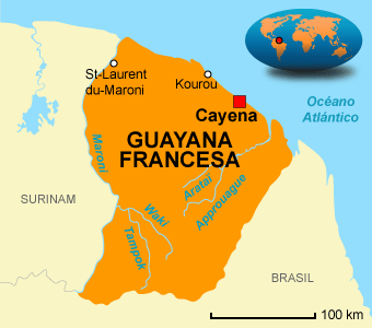 America Latina: Guayana Francesa