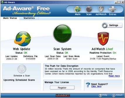 Tu PC tiene spyware,troyanos o otros virus usa AD-Aware 2010 - Blog de Giann - Tutoriales y ...