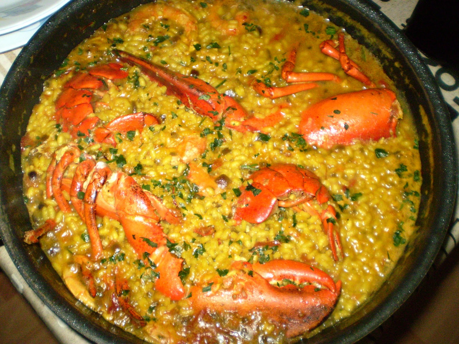 MIS COMIENZOS EN LA BLOG COCINA: ARROZ MELOSO CON BOGAVANTE