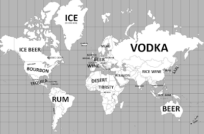 One For The Road: World Alcohol Map