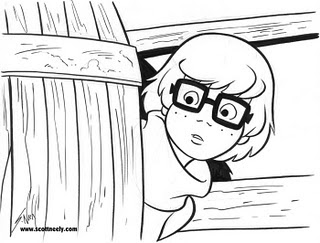 transmissionpress: Free Coloring Scooby Doo " Velma " for kids