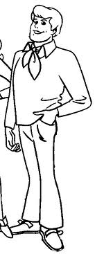 Halloween Coloring Pages: Scooby Doo Cartoon Kids " Fred jones " Coloring