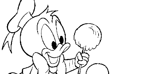 Donald Duck Baby Coloring Pages