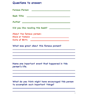 Mrs. Haycook's Honeybees: Biography Bottle Book Report