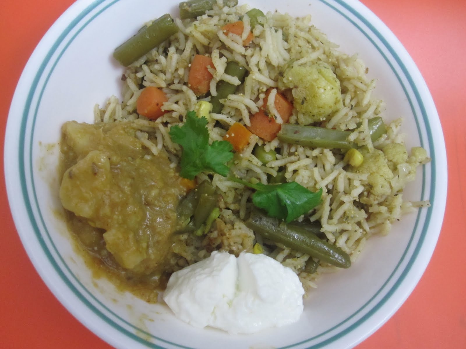 Vegetable Biryani/ Vegetable Bath/ Vegetable Rice ~ Tamalapaku