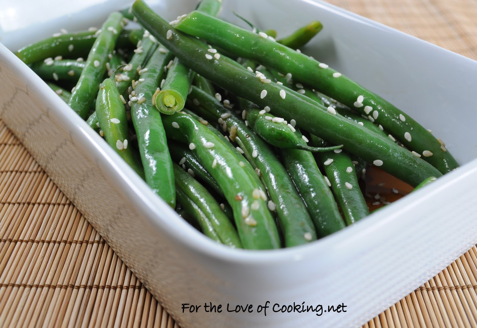 Sesame Green Beans | For the Love of Cooking