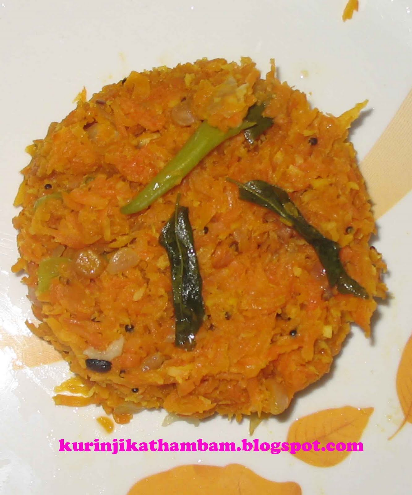 Carrot Fry / Poriyal II ~ Kurinji Kathambam