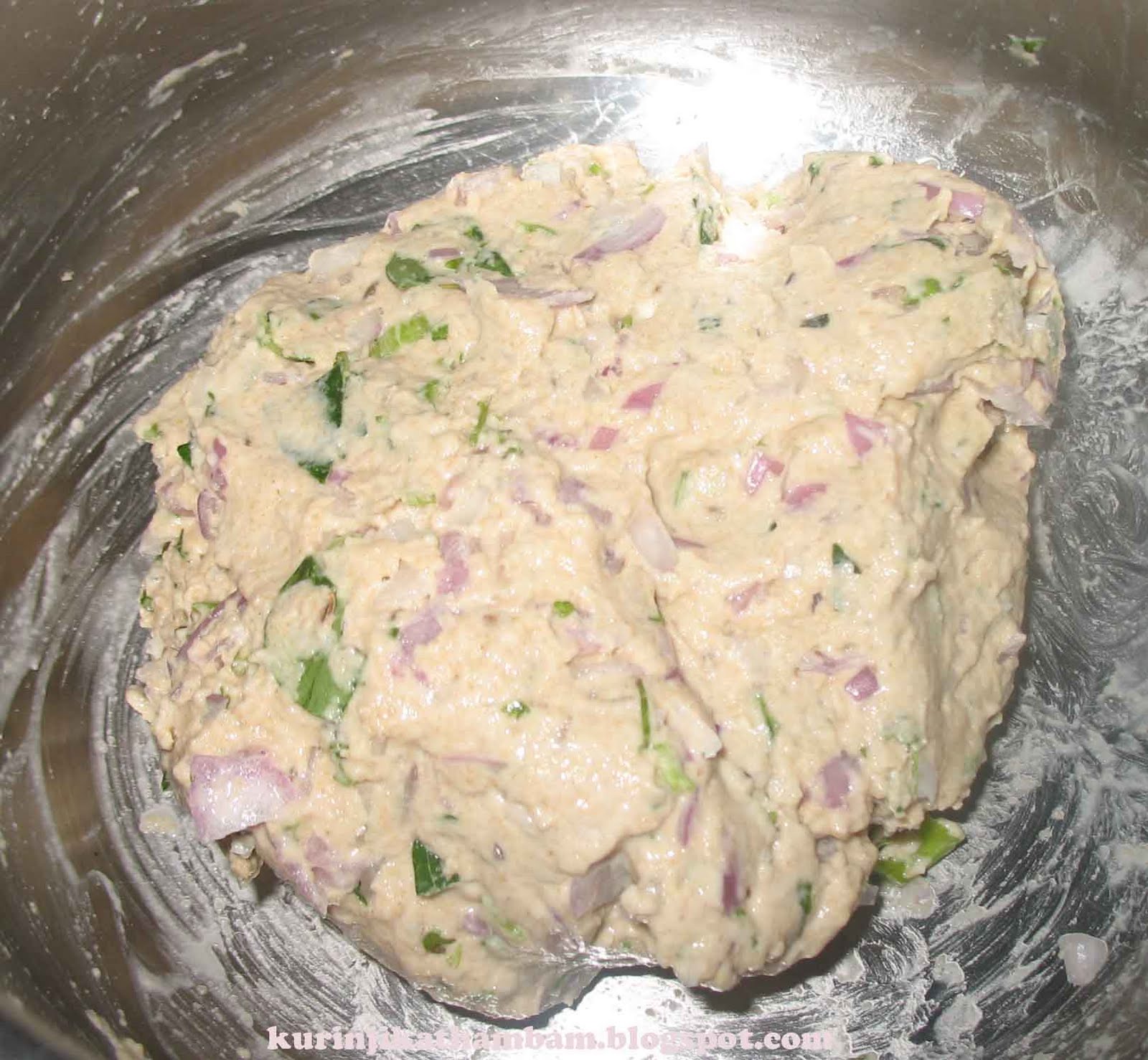 Wheat Flour Fritters / Gothumai Mavu Pakoda ~ Kurinji Kathambam