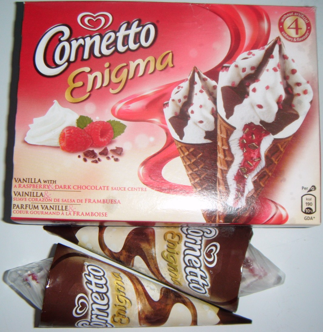 FOODSTUFF FINDS: Cornetto Enigma [Raspberry and Dark Chocolate ...