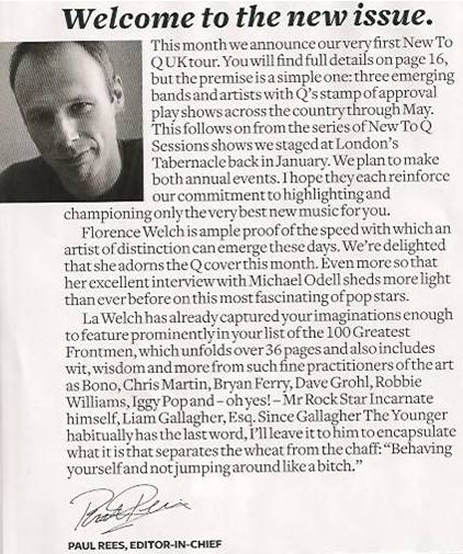 Louise Gadd Media Studies AS: Editor's letter's