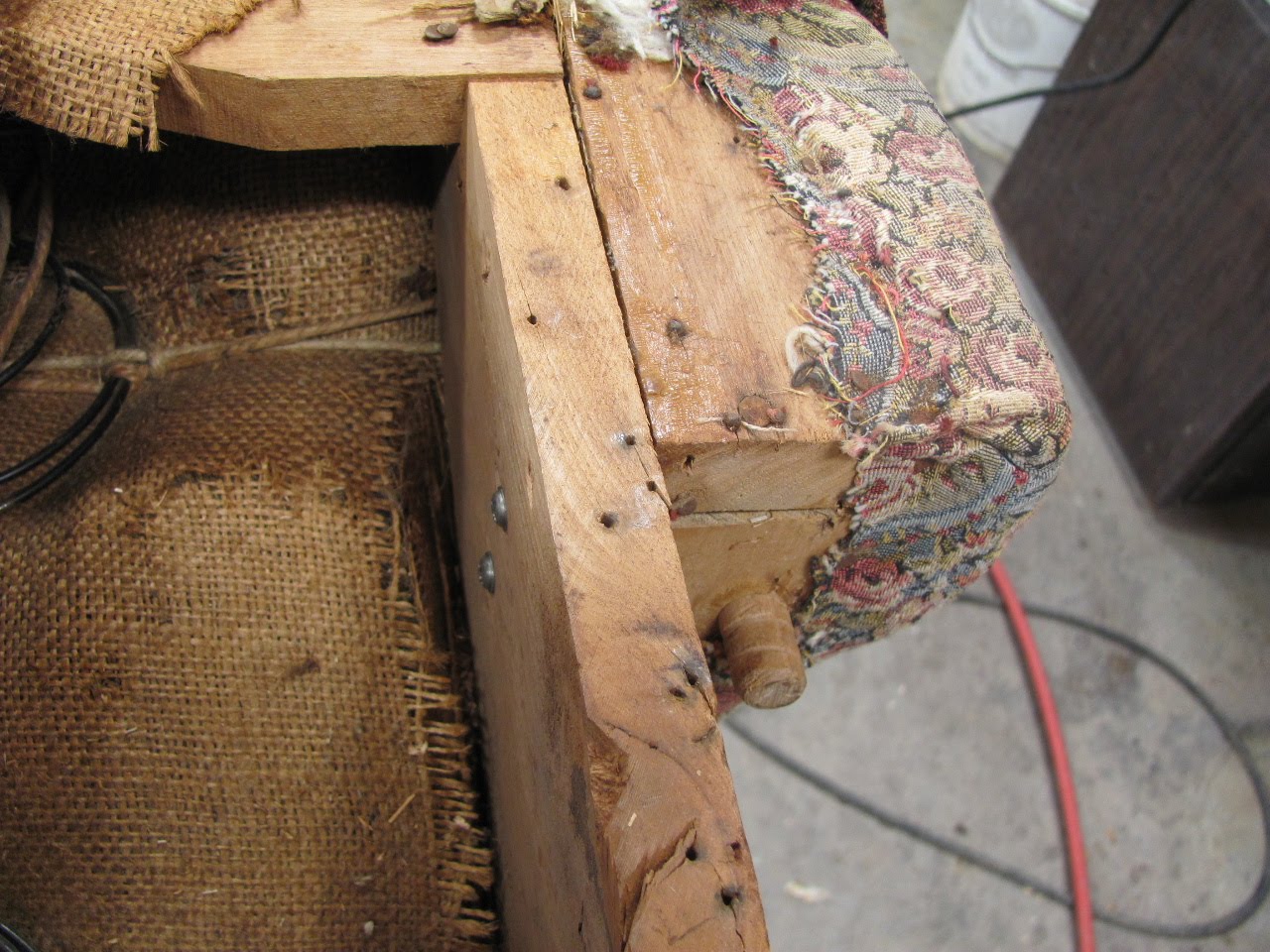 Thomas Nelson Furniture Restoration: Antique Sleeper Sofa Frame Repair