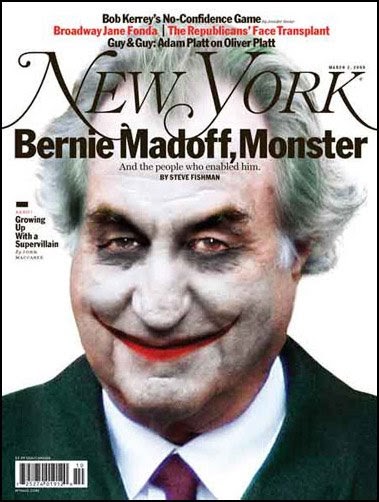 New York Magazine Cover | Bernie Madoff as The Joker . . . | Content in ...
