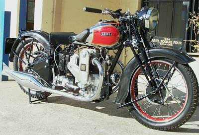 About Motorcycle: 1952 Ariel Square Four Specs