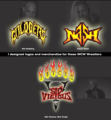 Mark Allen Design Blog: WRESTLERS LOGOS