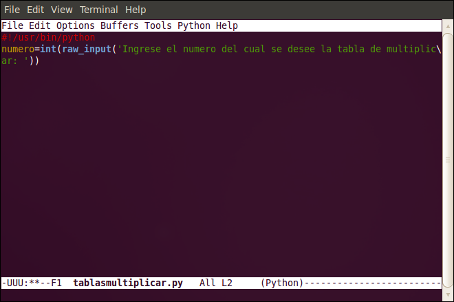 Daniela González - Programación: Tabla de multiplicar en Python