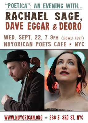 “Poetica”: An Evening With…Rachael Sage, Dave Eggar & Deoro - Howl! Arts
