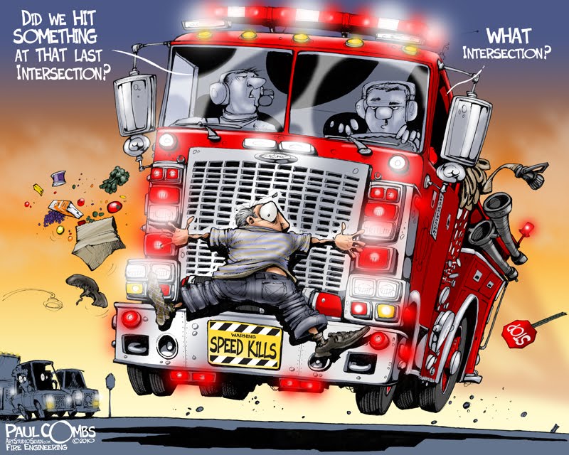 Illustrator Paul Combs: NO TIME TO STOP - FIRE ENGINEERING COMMENTARY