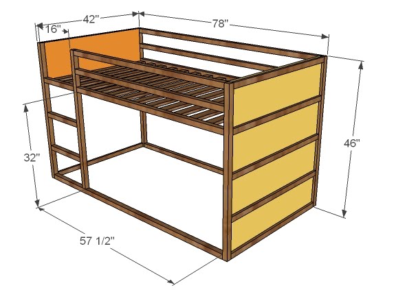 How to Build a Fort Bed | Ana White