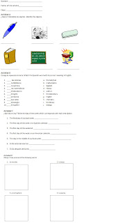 lesson plans: En la escuela worksheet