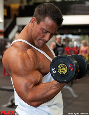 Bodybuilding Junction: Mark Erpelding training his big guns