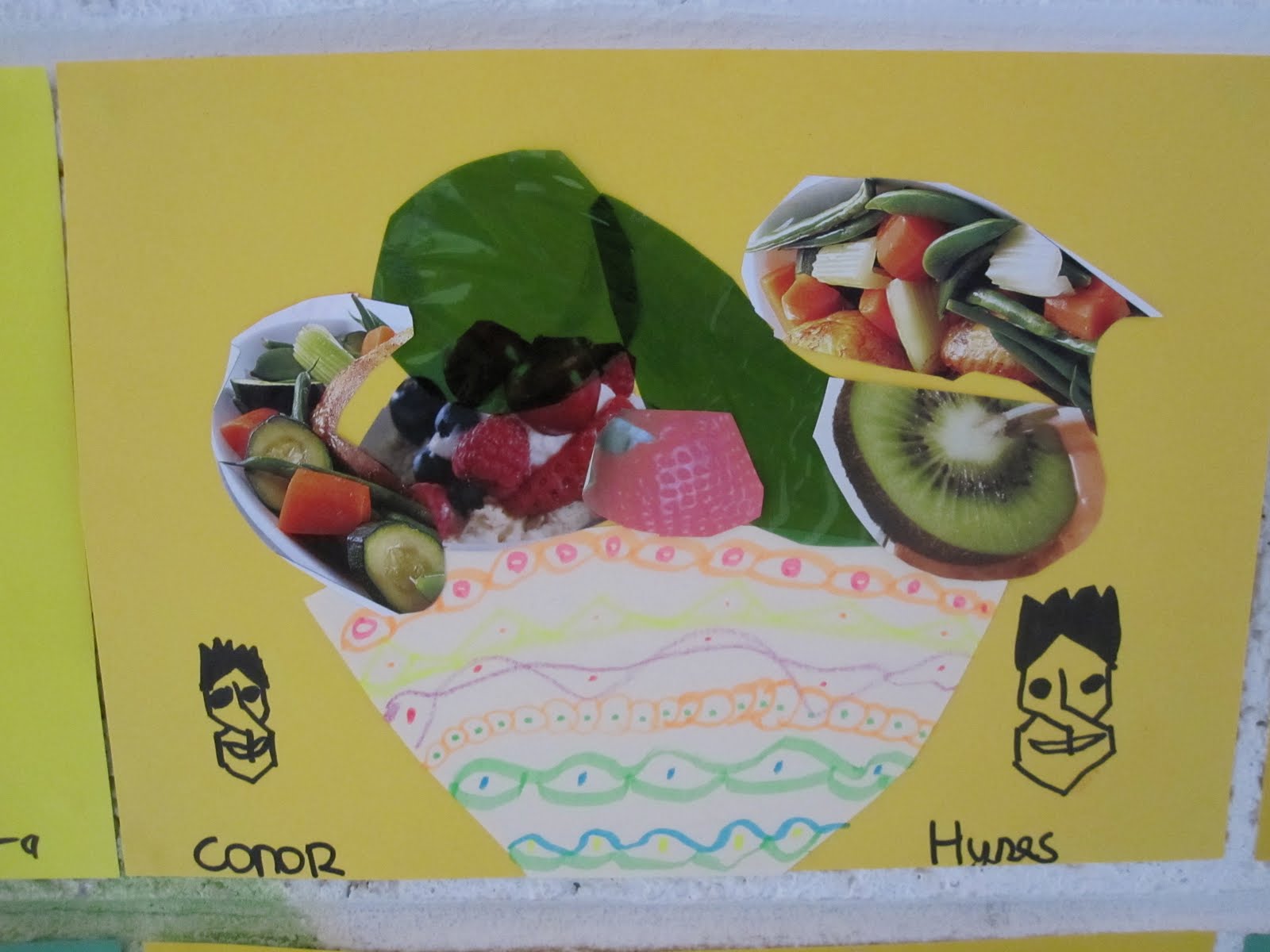 Ms. O'Connor's class: Fruit bowl collage