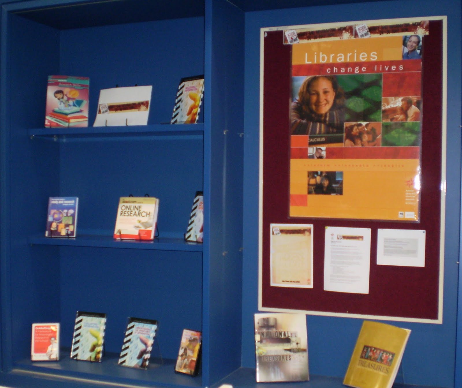 Canning College Library Displays: Australian Library Week