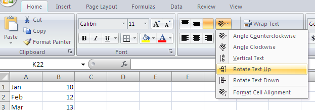 MS Excel made Easy: How to change the alignment in the Chart Axis