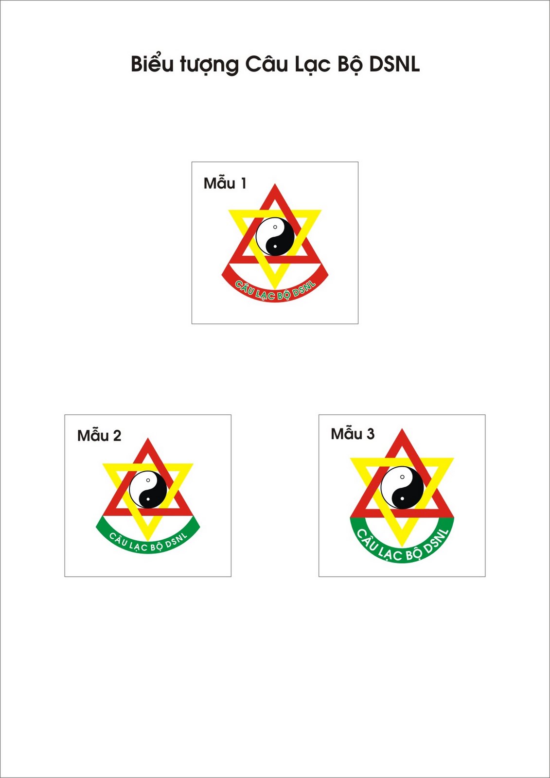 Câu lạc bộ DSNL: Logo CLB