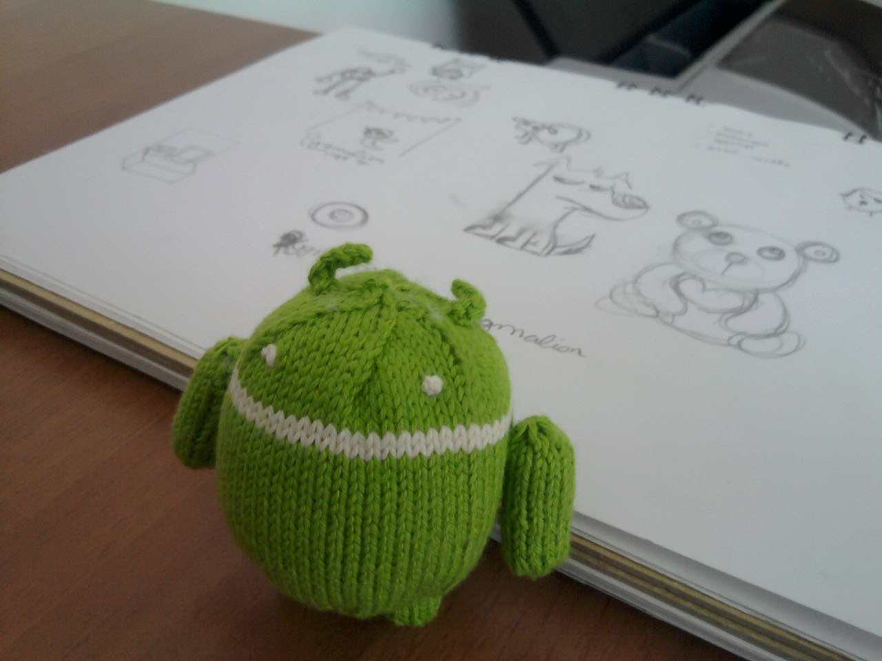 my random sketch & art: I won android doll!!