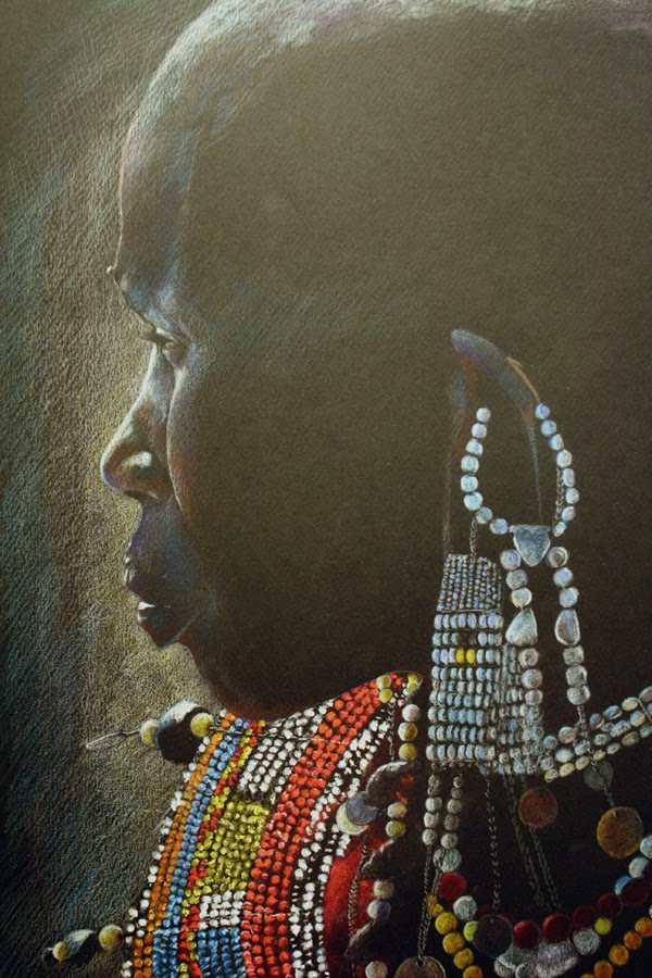 Illustrated Life: Masai portrait - finished