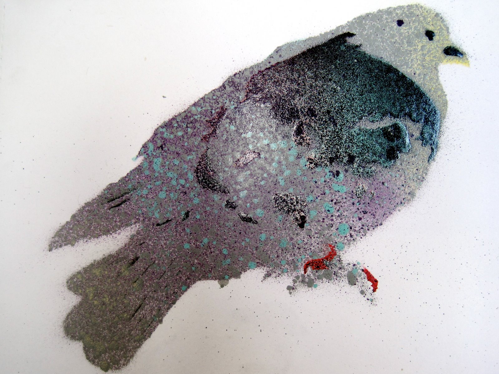 Faye O'Connor: stencil birds