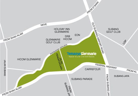 Glenmarie Temasya Suria News: Location Map - Reference Material