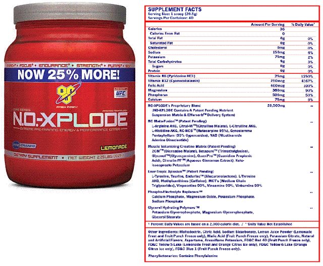 MAXIMO RENDIMIENTO DEPORTIVO: NO-XPLODE BSN 2,25lbs (1025 Grs) $310