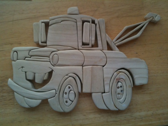 Lillys Little Wood Shop: Cars Themed Intarsia Piece, Post 1