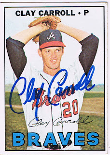 Dugoutdug Sports: 1967 Topps Clay Carroll Atlanta Braves