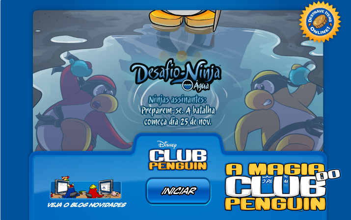 aventura club penguin: sobre o dojo da água