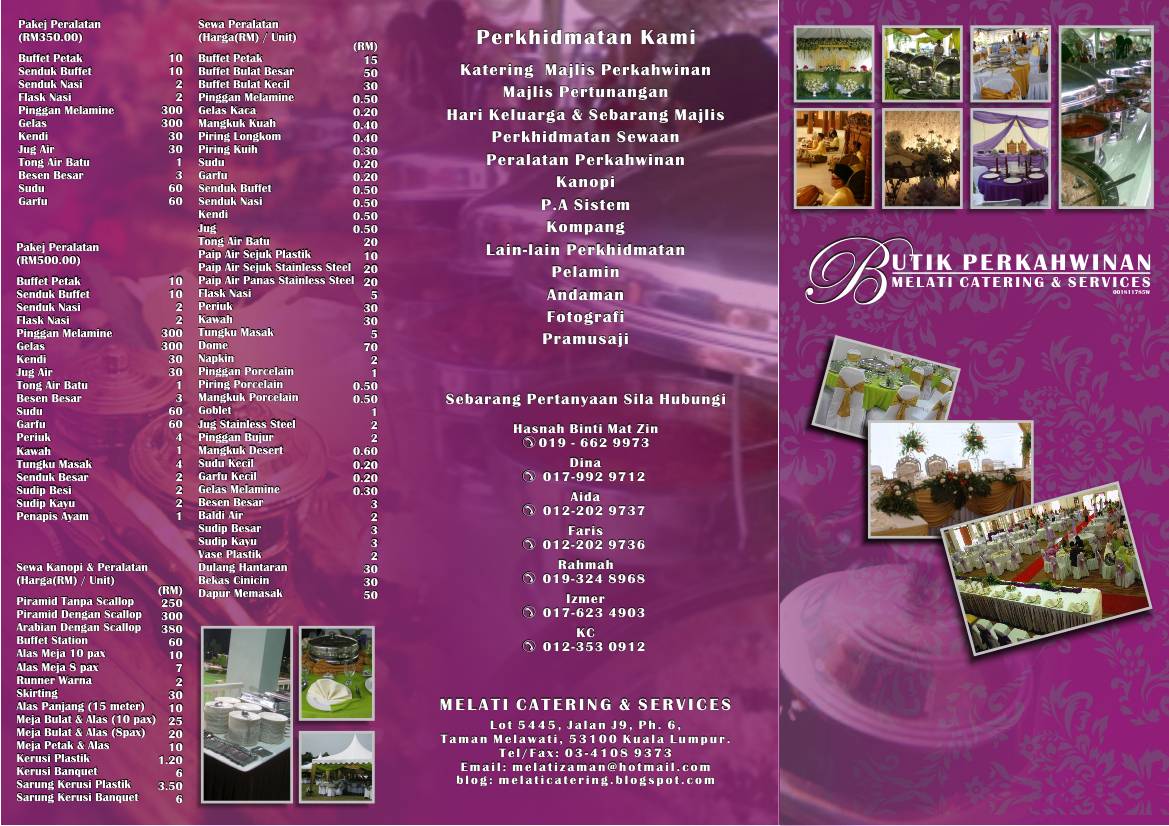 melaticatering: Pakej Melati Catering & Services