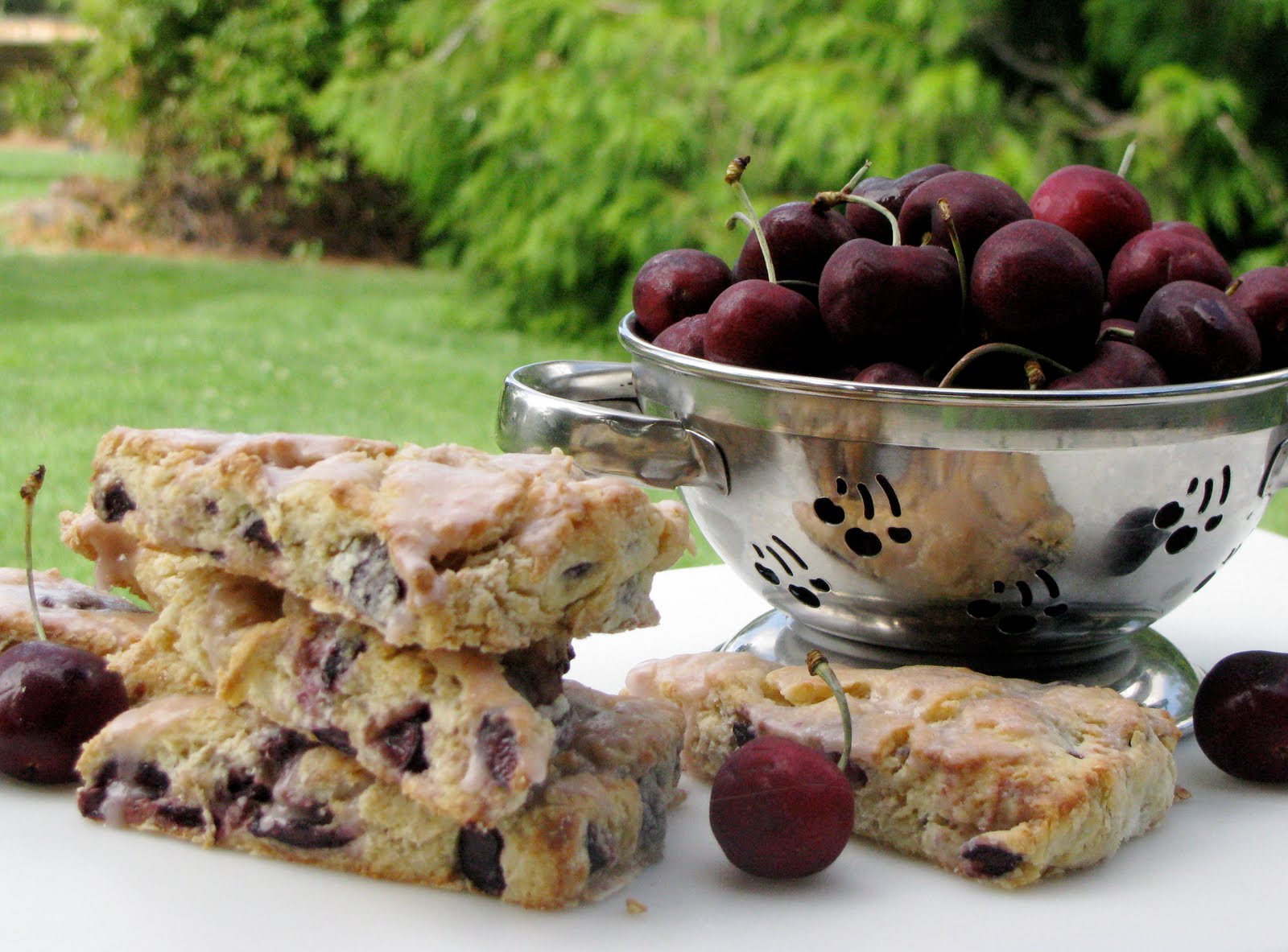 Bing Cherry Scones and a Simple Dessert Idea