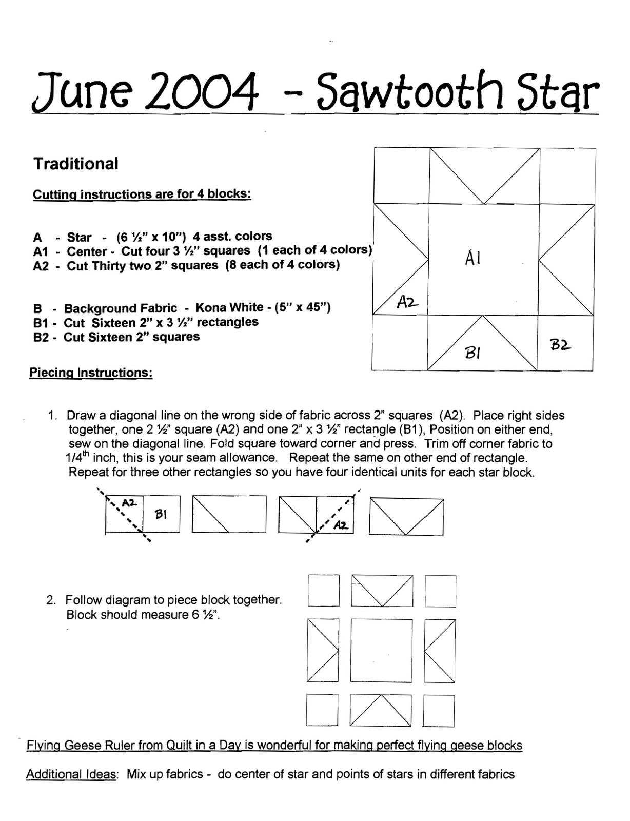 Oregon Trail Quilt: Extra Blocks - My Welcome Home Farm