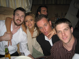 James Smallman: Jessica Alba, James Smallman, Chris Evans, Bryan Skala