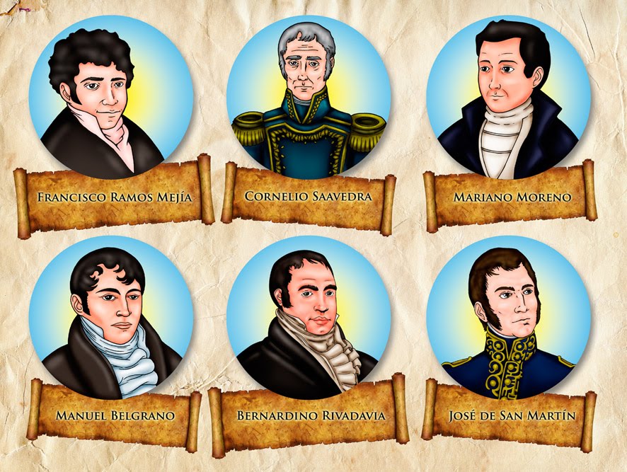 RemyBlas: ilustración y diseño: Próceres argentinos