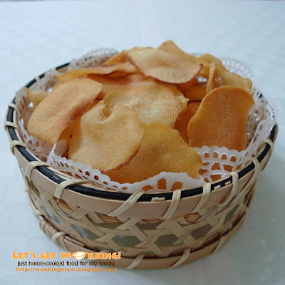 Let's get Wokking!: Fried Arrowhead Chips 炸慈菇脆片 | Singapore Food Blog ...